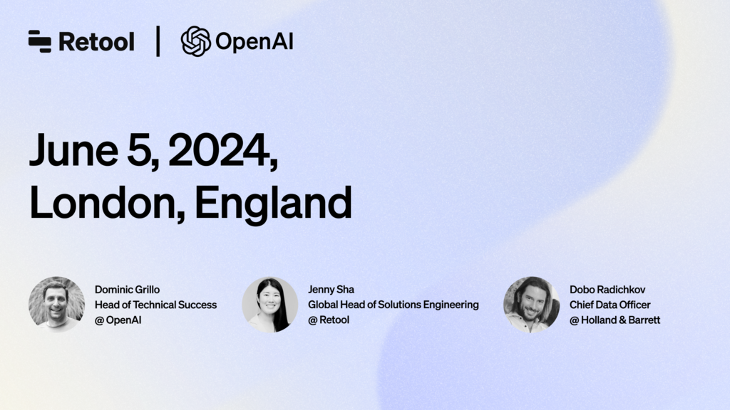 Retool Blog | How to build custom AI apps with OpenAI and Retool