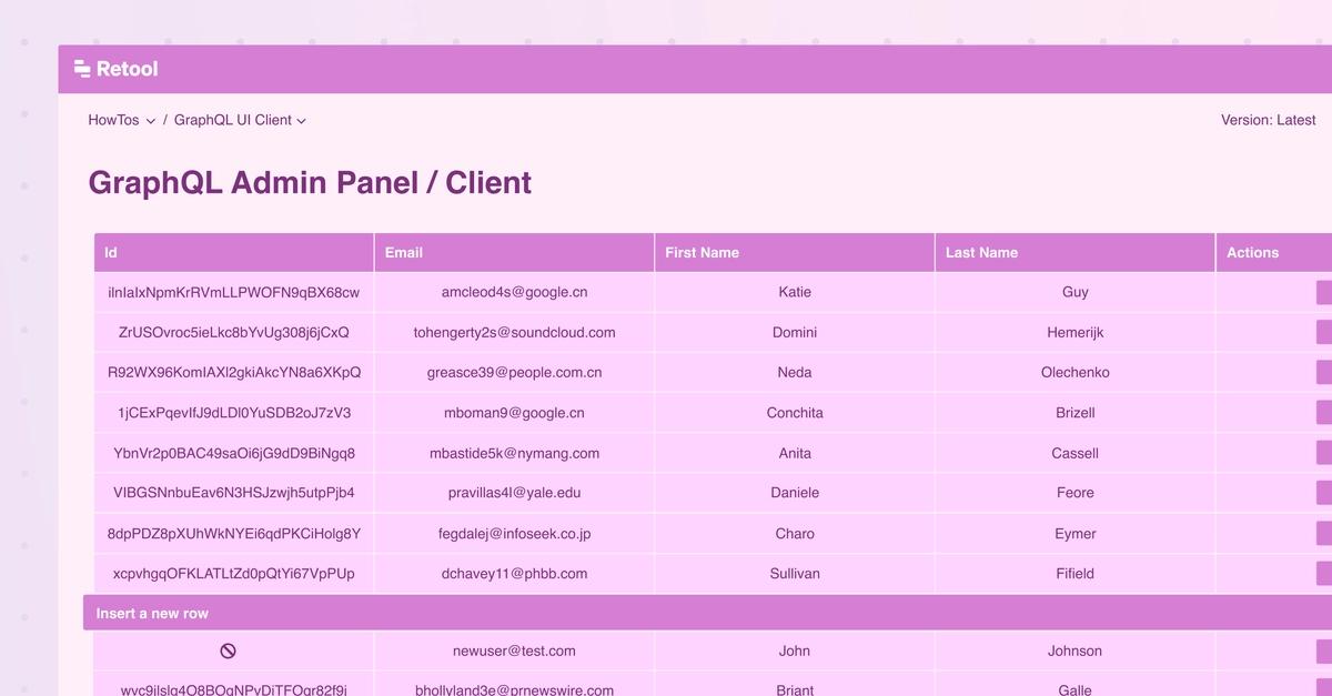 Build a GraphQL admin panel in minutes | Retool Blog | Cache