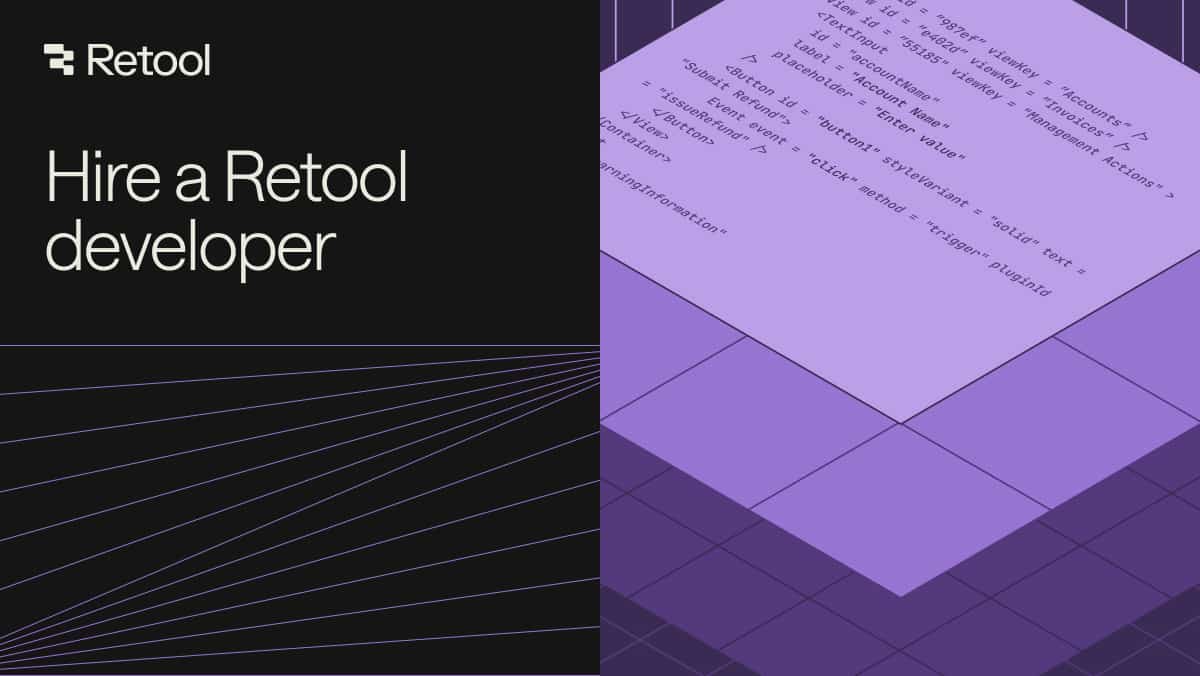 Retool | Hire a Retool developer