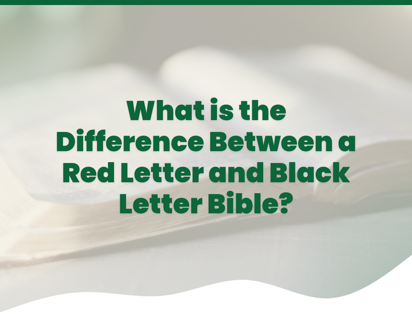 Red Letter vs. Black Letter Bible: What’s the Real Difference? | Eden Blog