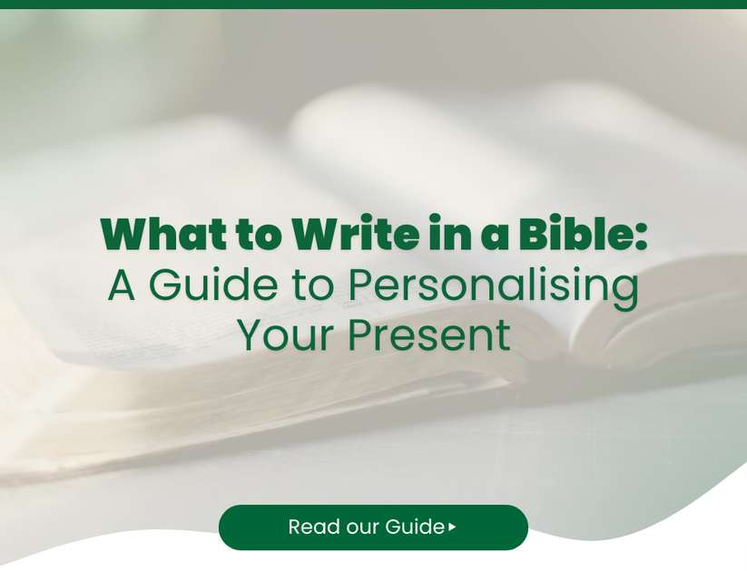 What to Write in a Bible Gift: A Guide to Personalising Your Present ...