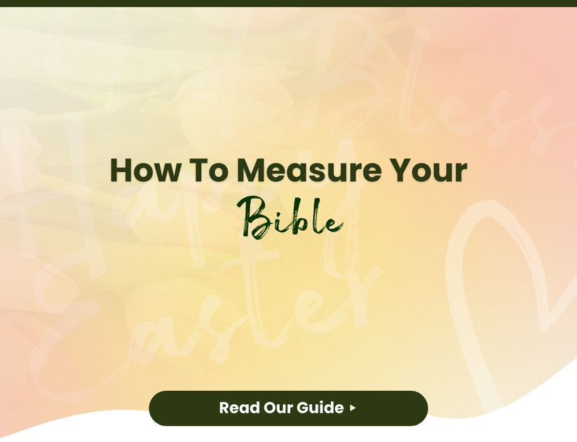 How to Measure Your Bible for a Cover | Eden Blog