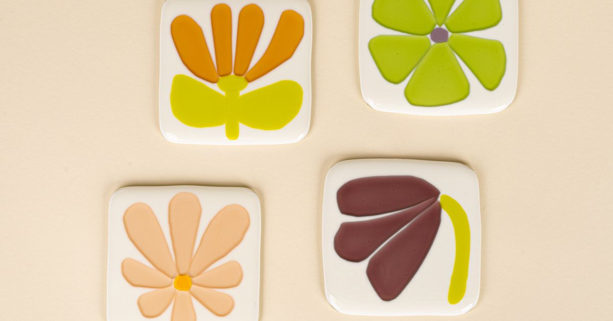 Glass Flower Coasters | East Fork