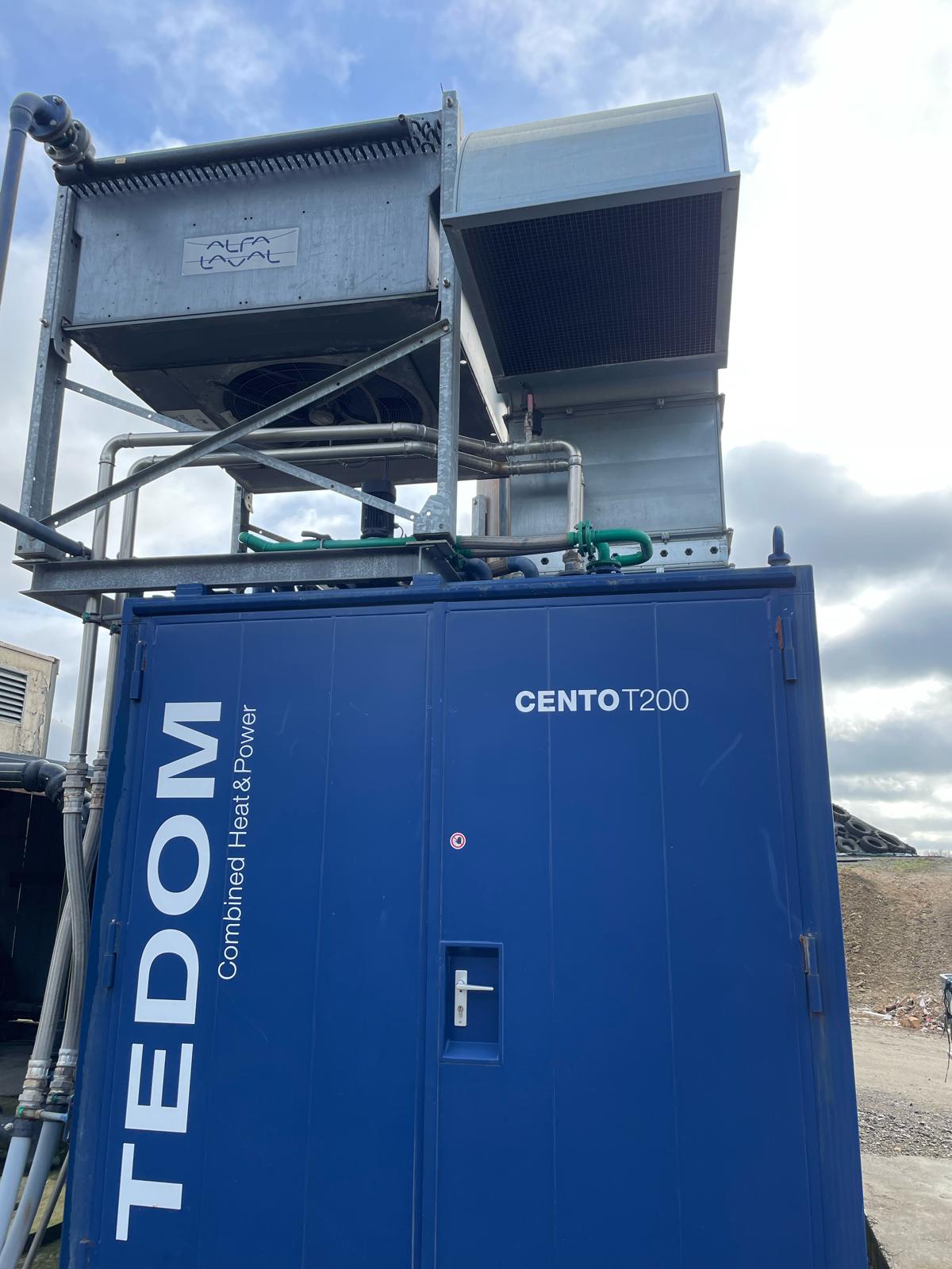 Used Tedom Cento 210 kW Biogas Container Generator Set for Sale - Gas ...