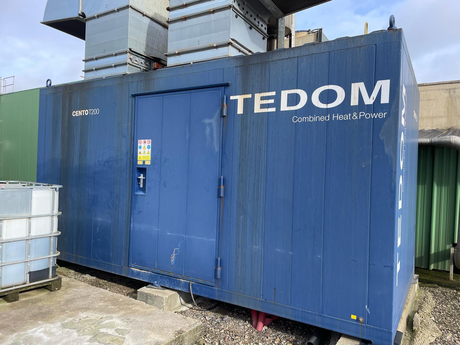 Used Tedom Cento 210 kW Biogas Container Generator Set for Sale - Gas ...