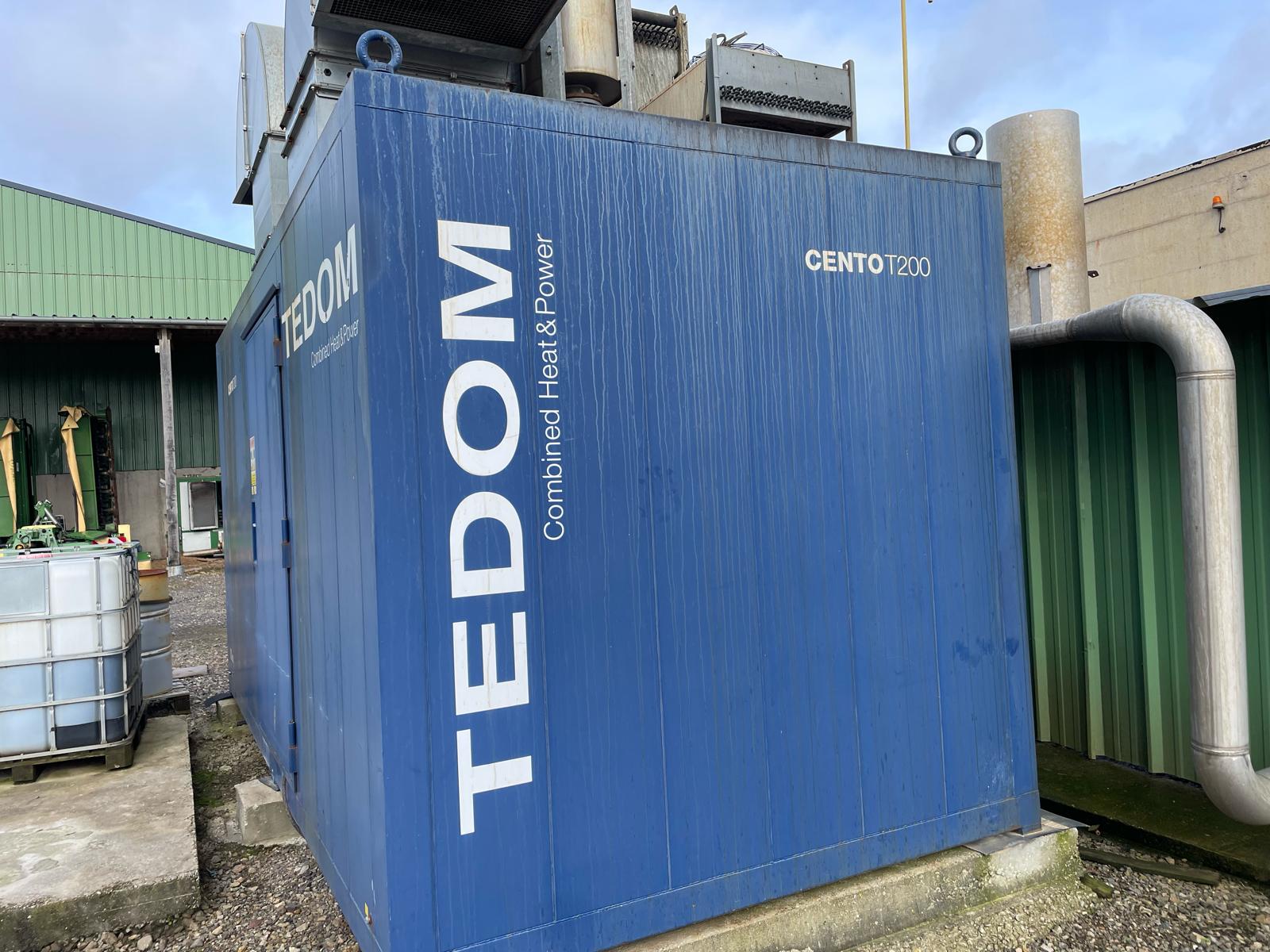 Used Tedom Cento 210 kW Biogas Container Generator Set for Sale - Gas ...
