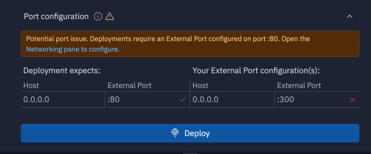 Replit — Advanced port configuration