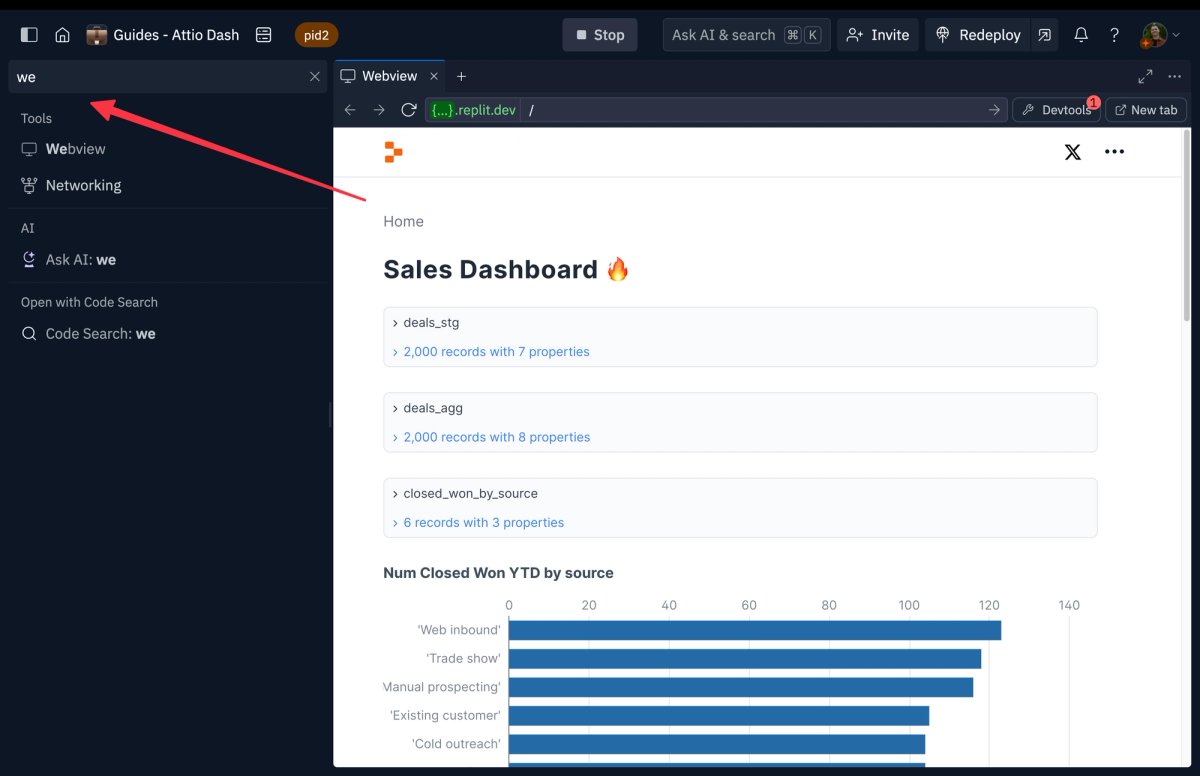 How to deploy a custom Attio dealflow dashboard with Evidence - Replit