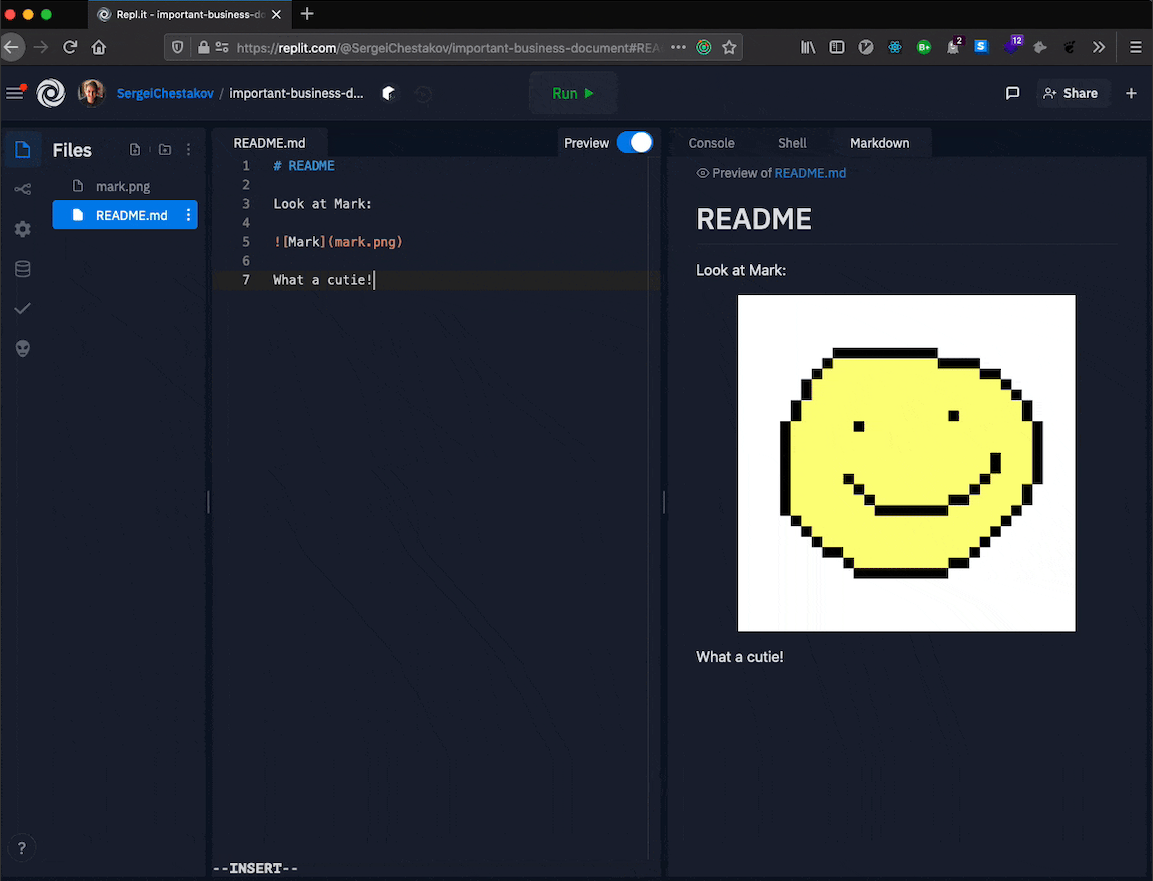 Replit — Markdown Preview