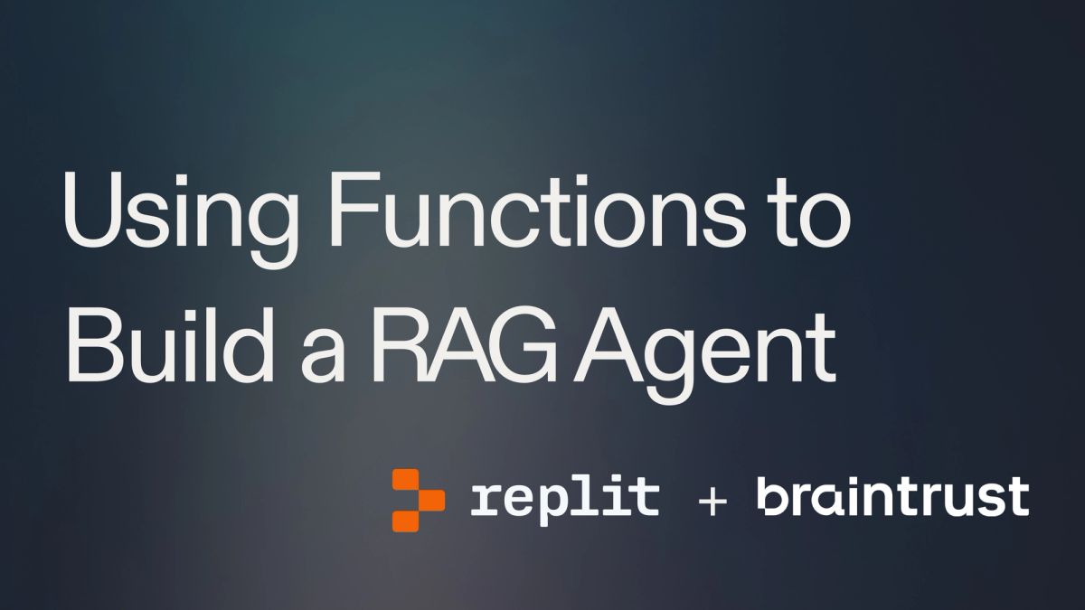 Using functions to build a RAG agent - Replit