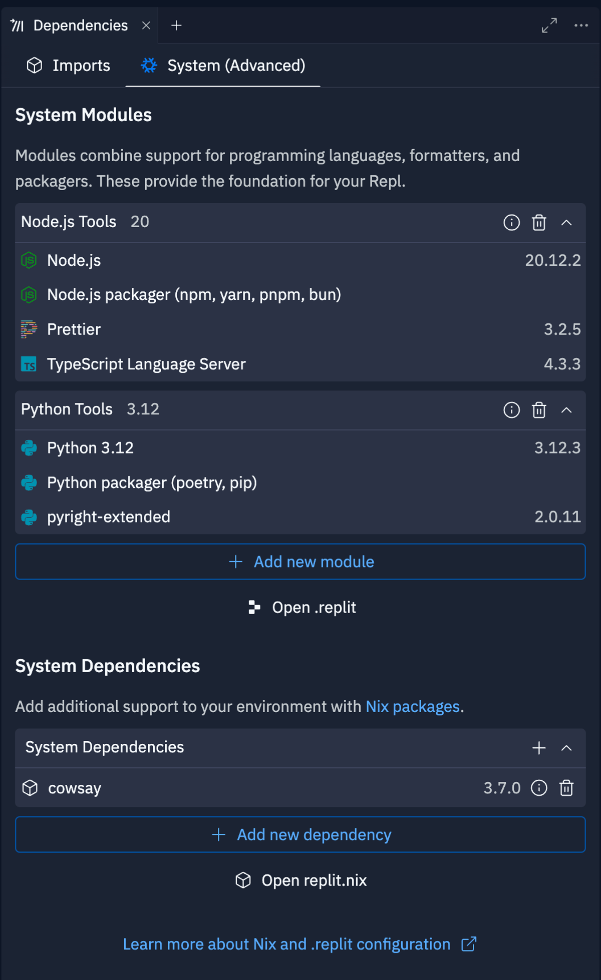 Replit — Improved Dependency Management