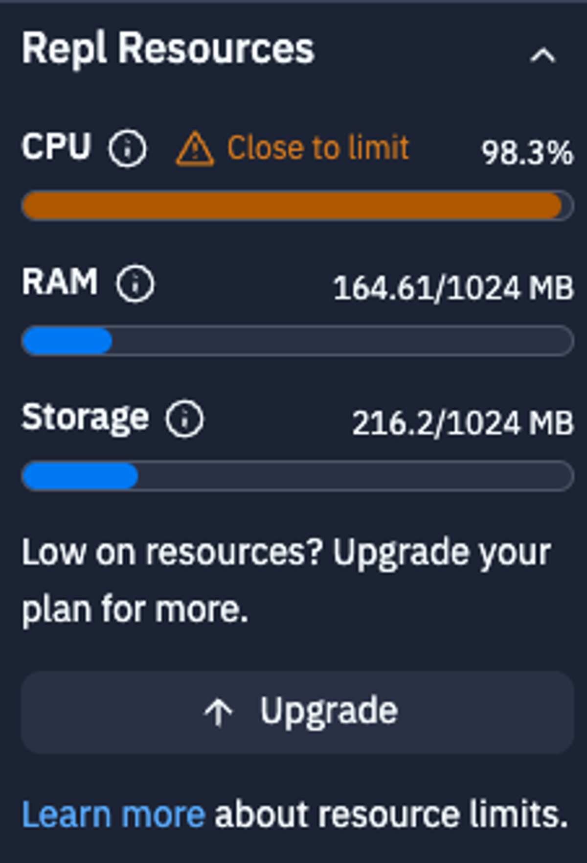 Replit — Understanding Repl Resource Utilization