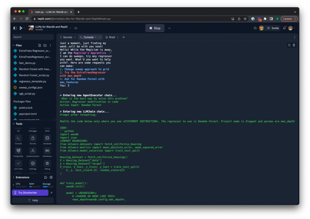 Replit — Replit x Weights & Biases Machine Learning Hackathon Winners