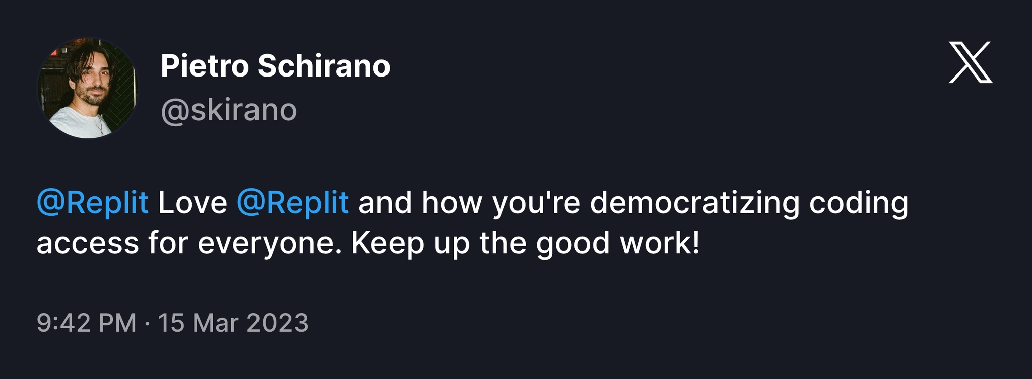 Replit — Builder Profile: Pietro Schirano