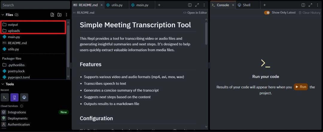 How to Build a Meeting Transcription Python Script - Replit