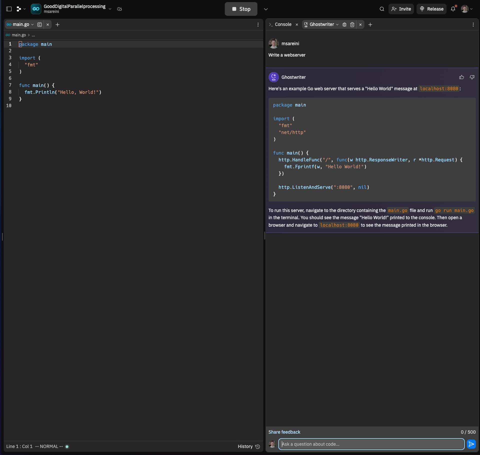 Replit — Building Ghostwriter Chat