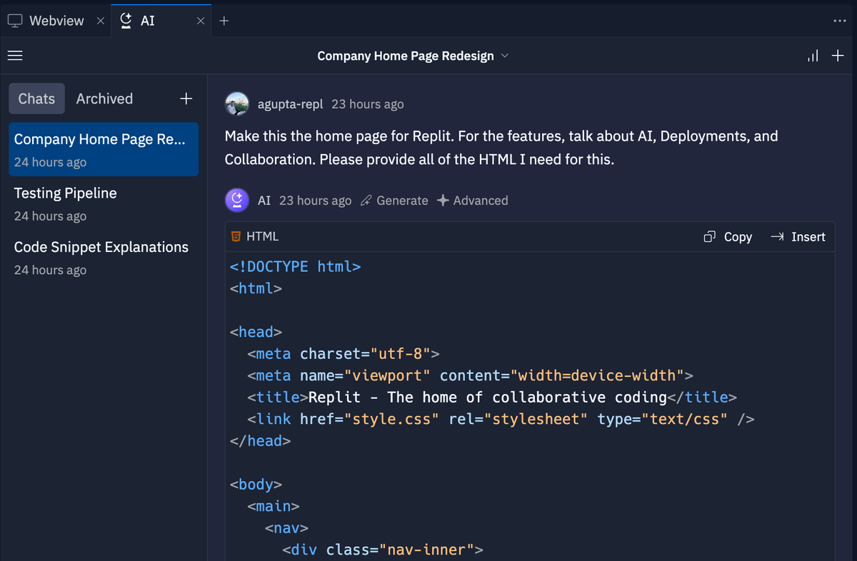 Replit — Introducing Multiplayer AI Chat