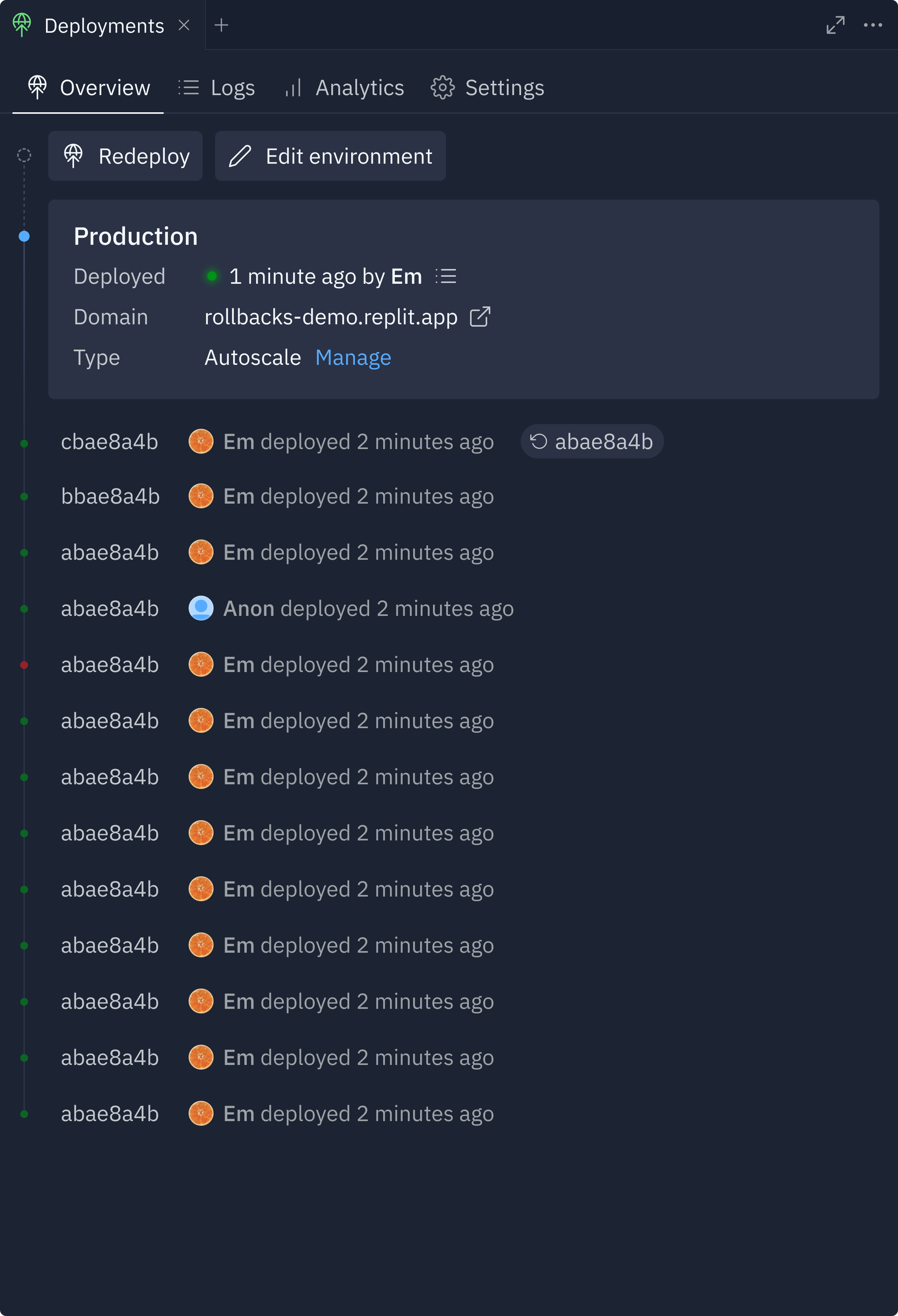 Replit — Introducing Deployment Rollbacks