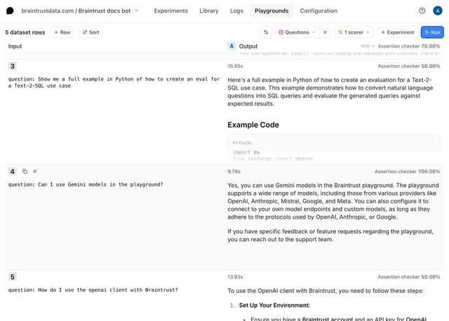 Using functions to build a RAG agent - Replit