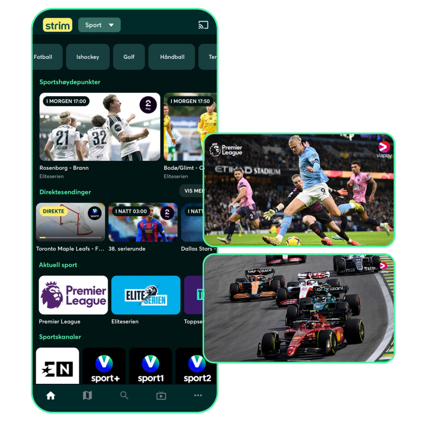 Full TV-pakke og streaming til 369 kr/mnd | Strim