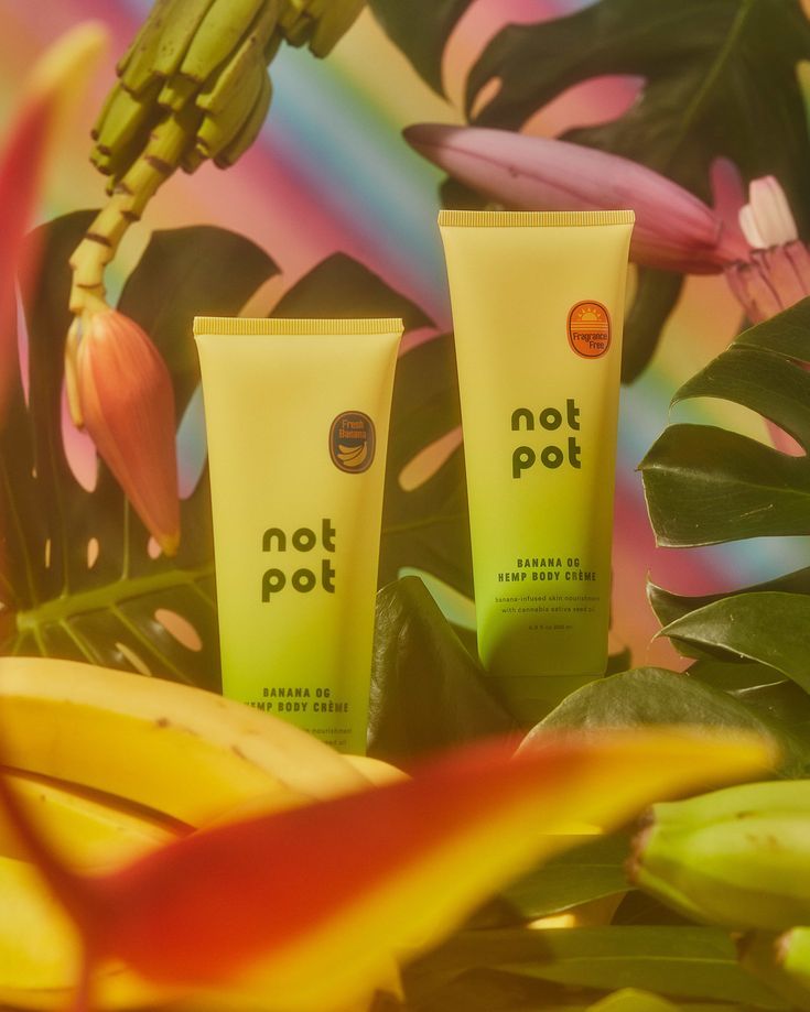 Banana vegan body cream | Not Pot - World's Chillest CBD Gummies & CBD Oil
