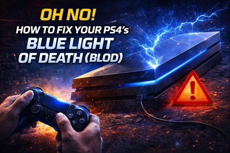 Oh No! How To Fix Your PS4’s Blue Light Of Death (BLOD) [2026] | PS4 Home