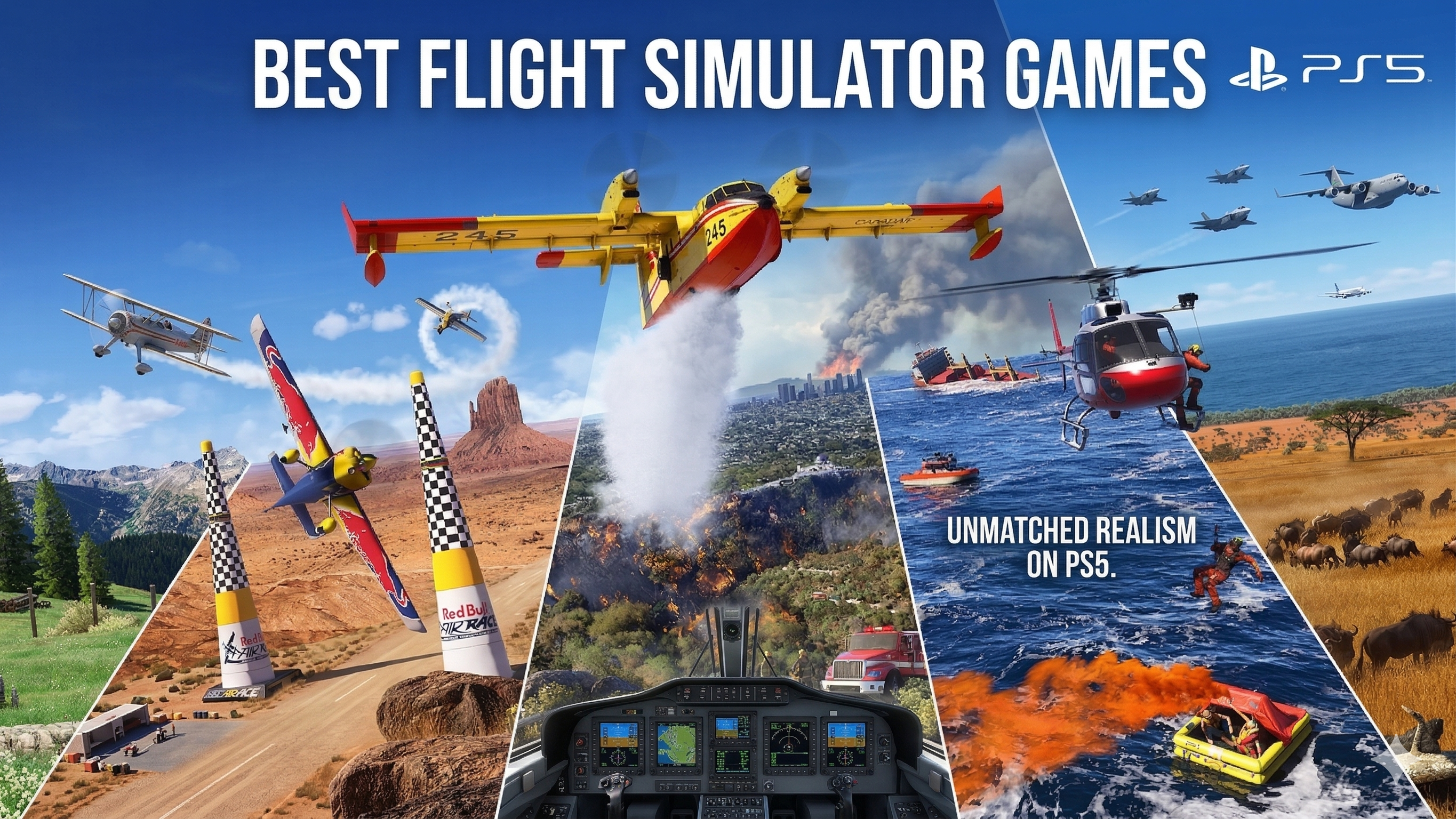 Best Flight Simulator Games on PS5 (2026) - Top Flying Games | PS4 Home