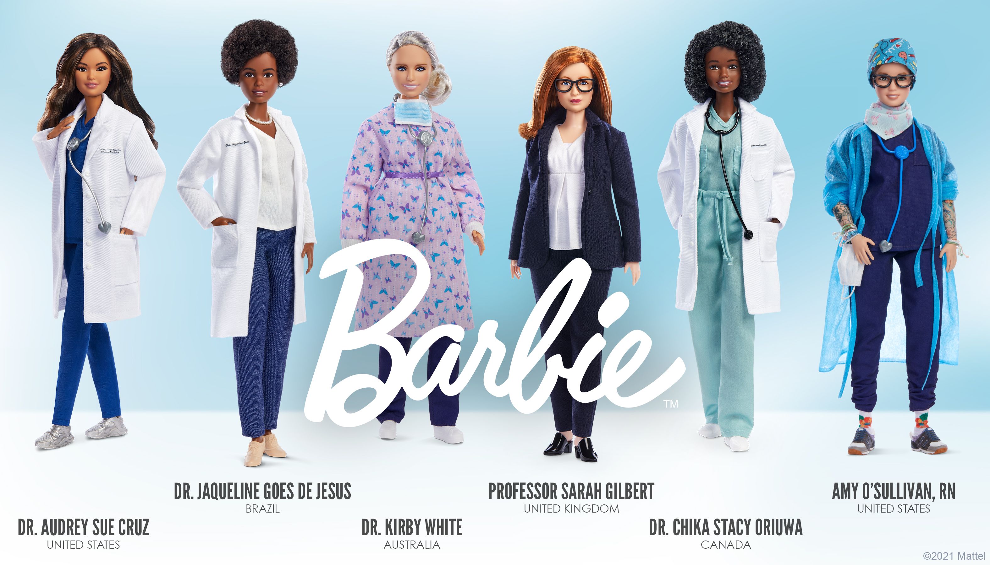Mattel Debuts Barbies in Likenesses of Frontline Health Workers
