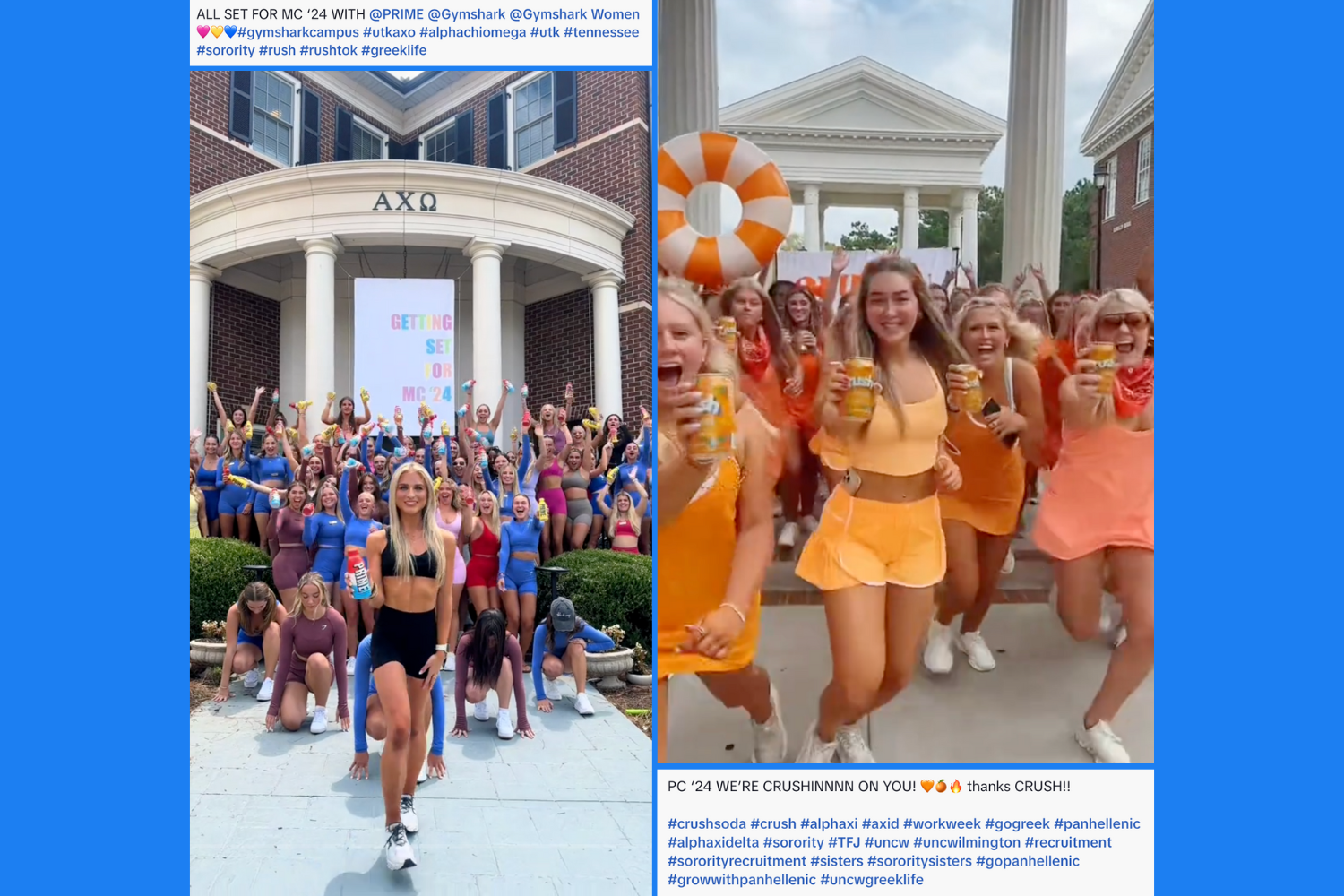 Sorority sisters are basking in #RushTok brand attention