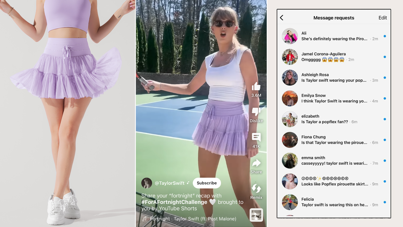 What happened when Taylor Swift wore this brand’s skort