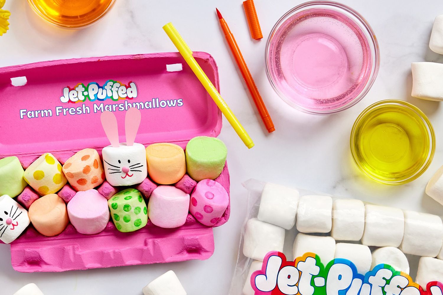 Marshmallows, potatoes, and other alts for Easter egg dying