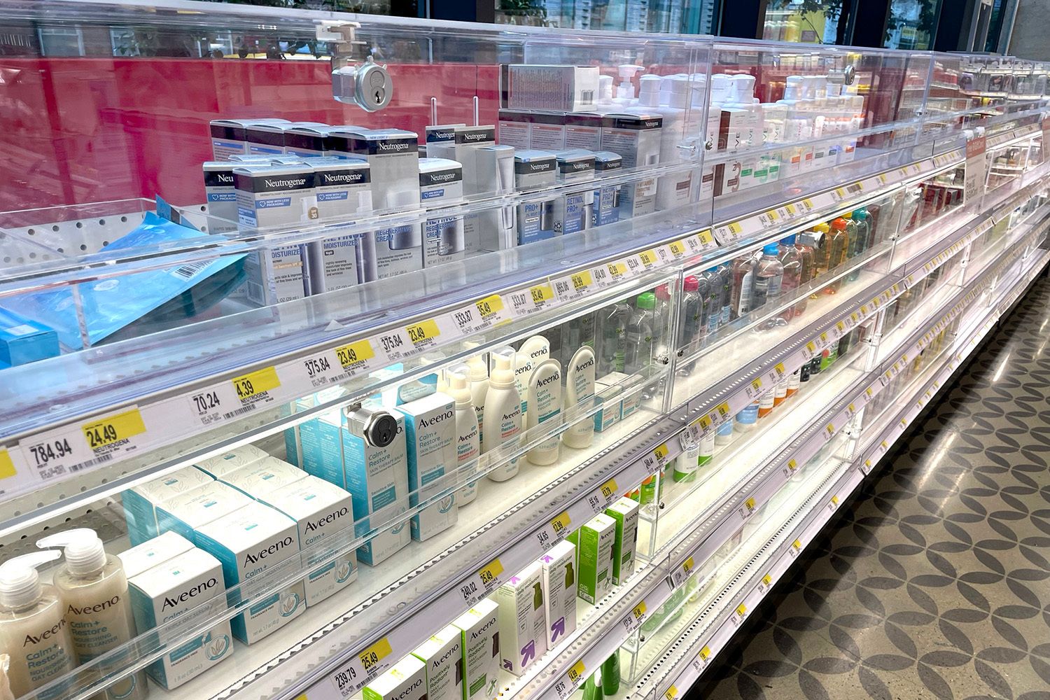 Do you complete a purchase if a product is in a locked case?