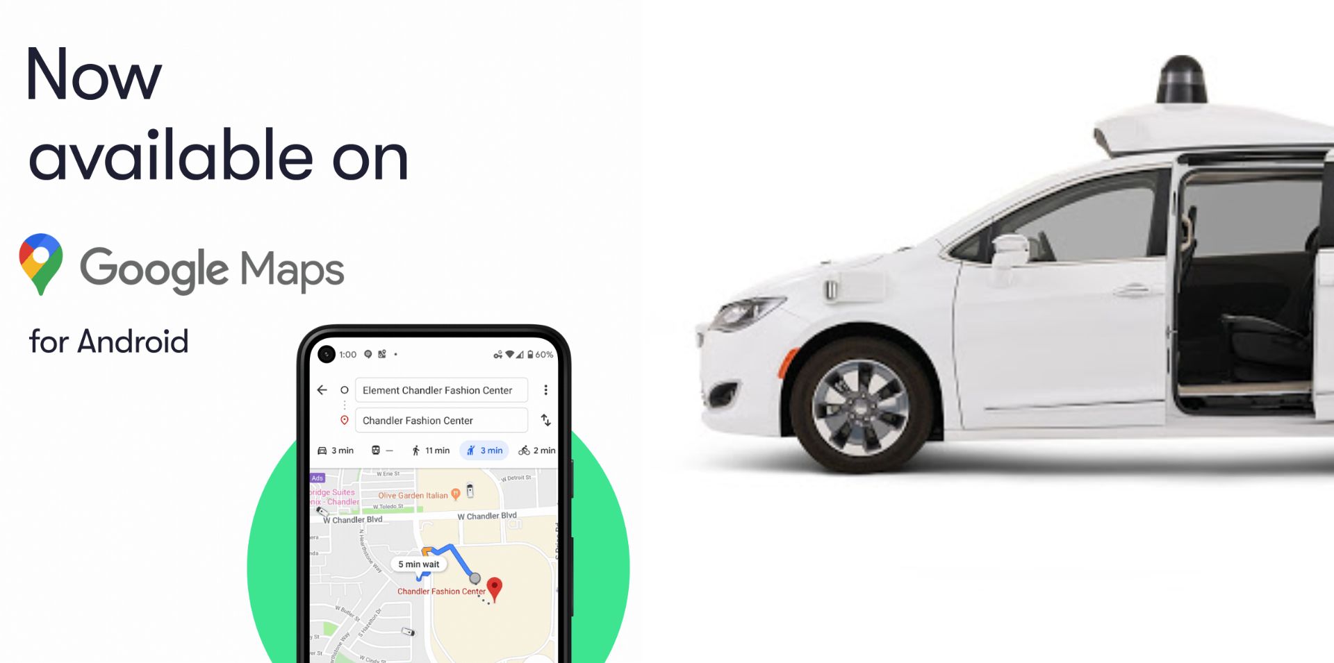 Call a Waymo using Google Maps