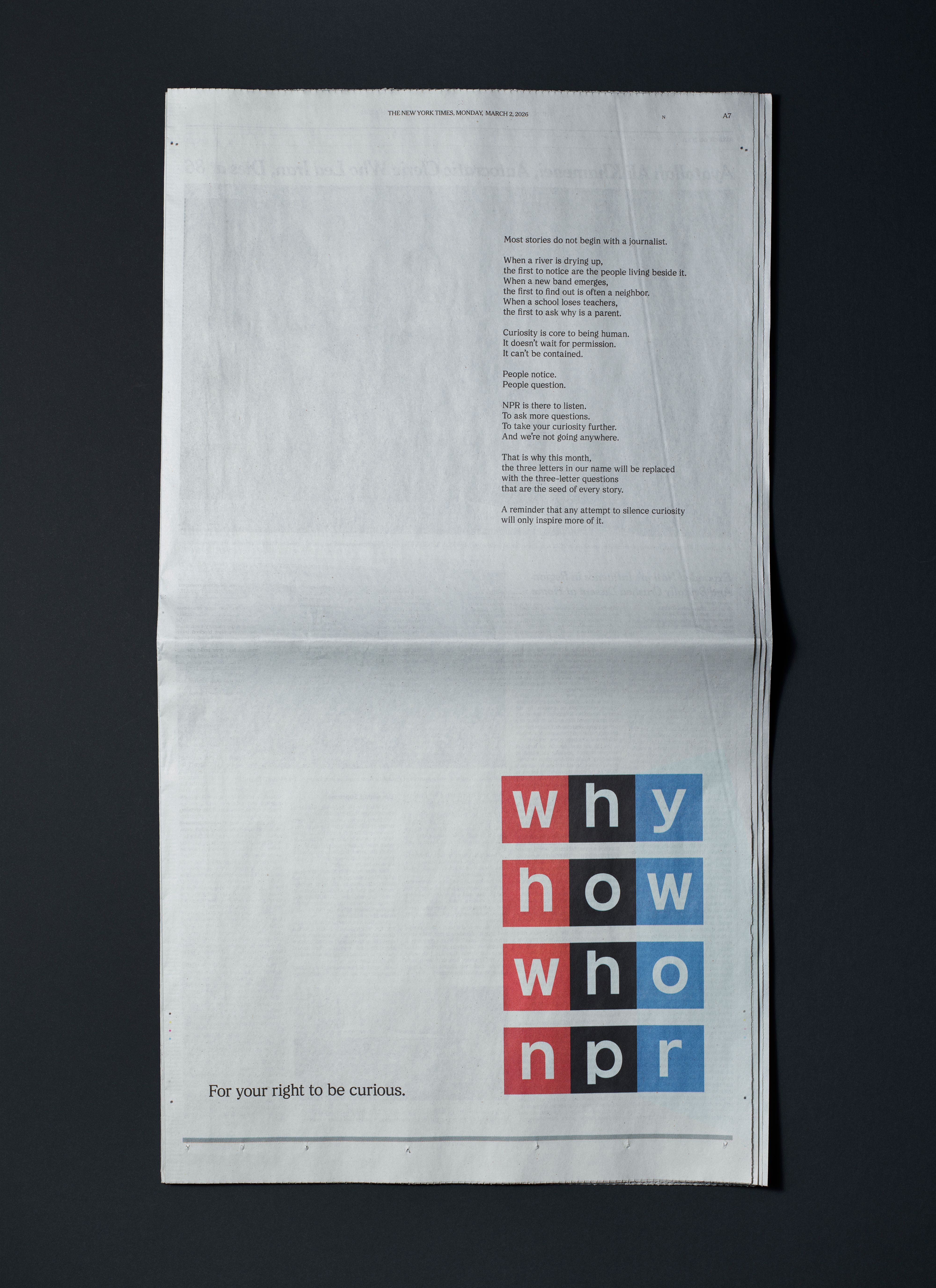 NPR’s new brand campaign wants you to ask questions
