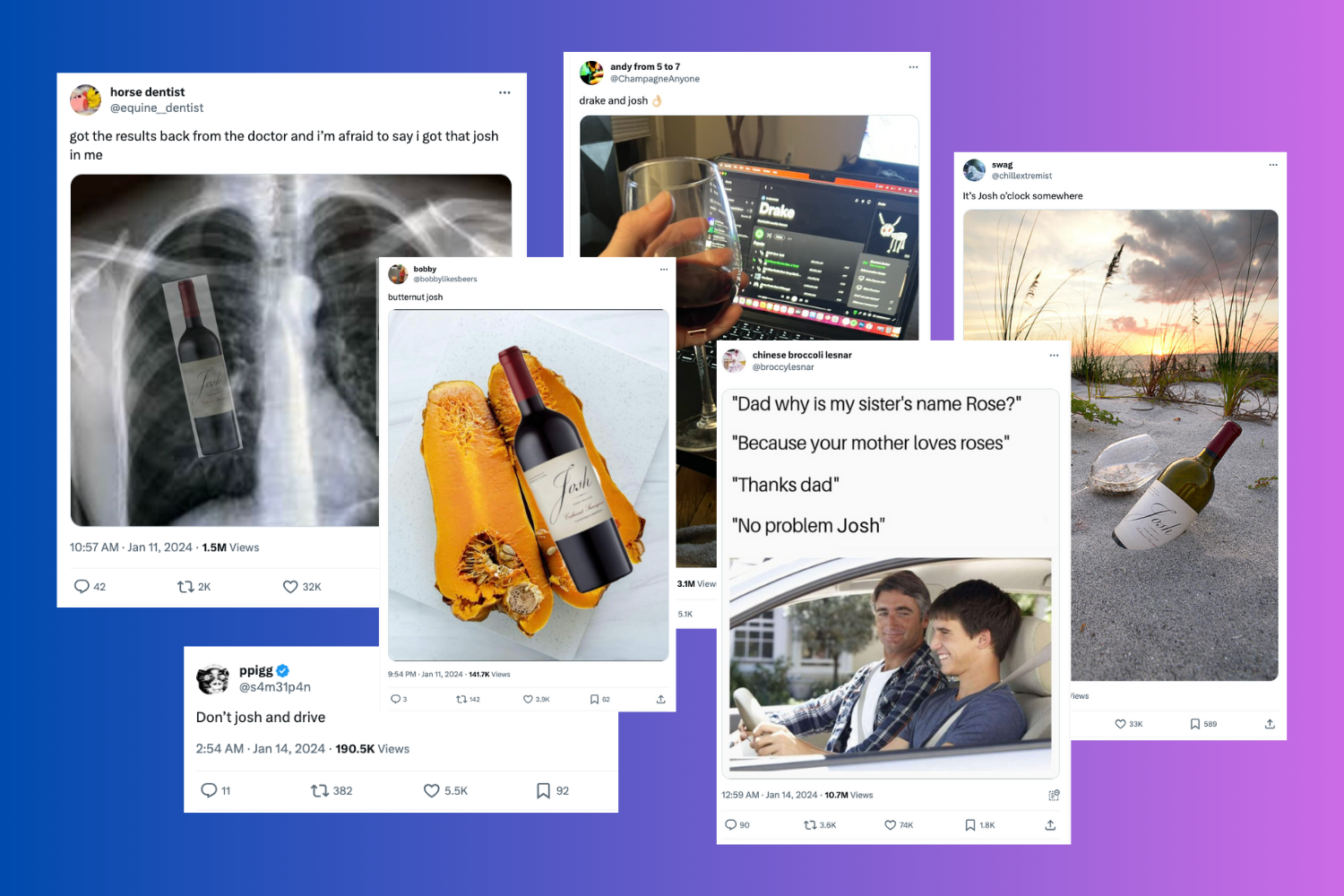 How Josh Cellars is responding to all those memes