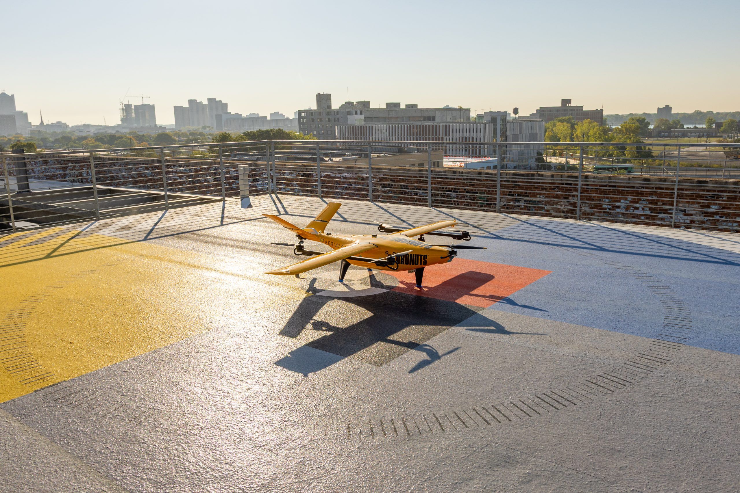 Detroit showcases aerial mobility know-how with drone-delivered donuts