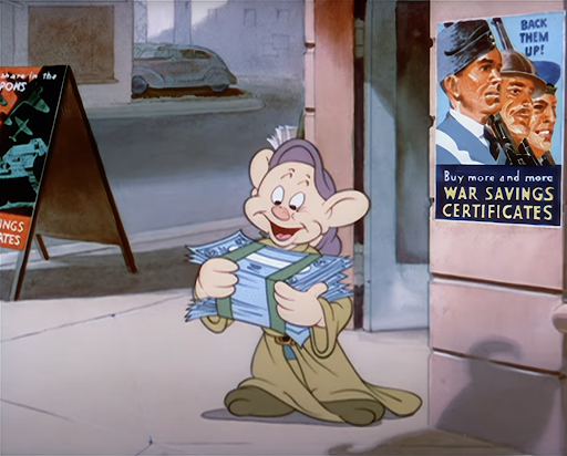 Donald Duck and Uncle Sam fought side by side in WWII