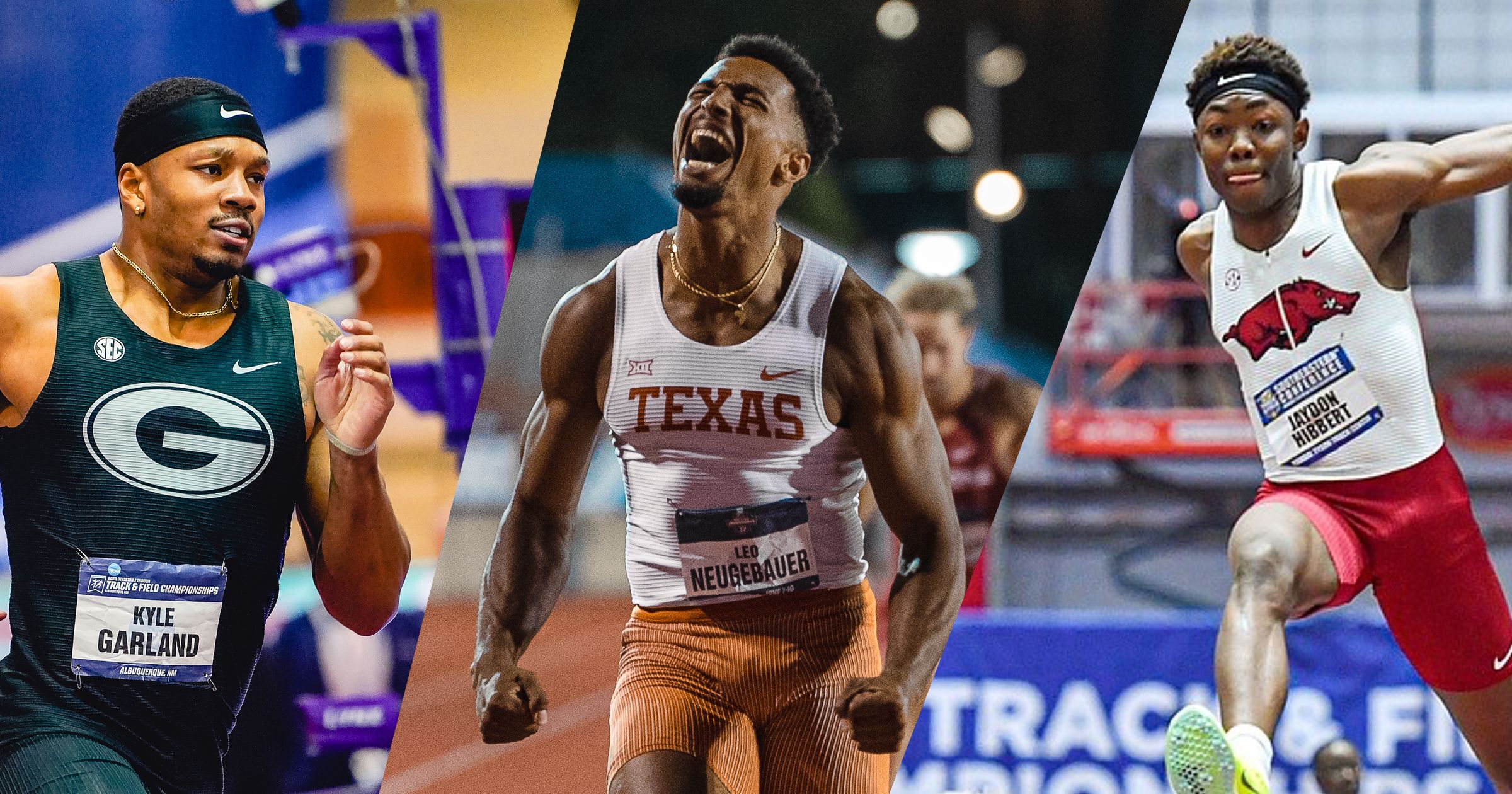 Kyle Garland, Jaydon Hibbert and Leo Neugebauer Named Bowerman ...