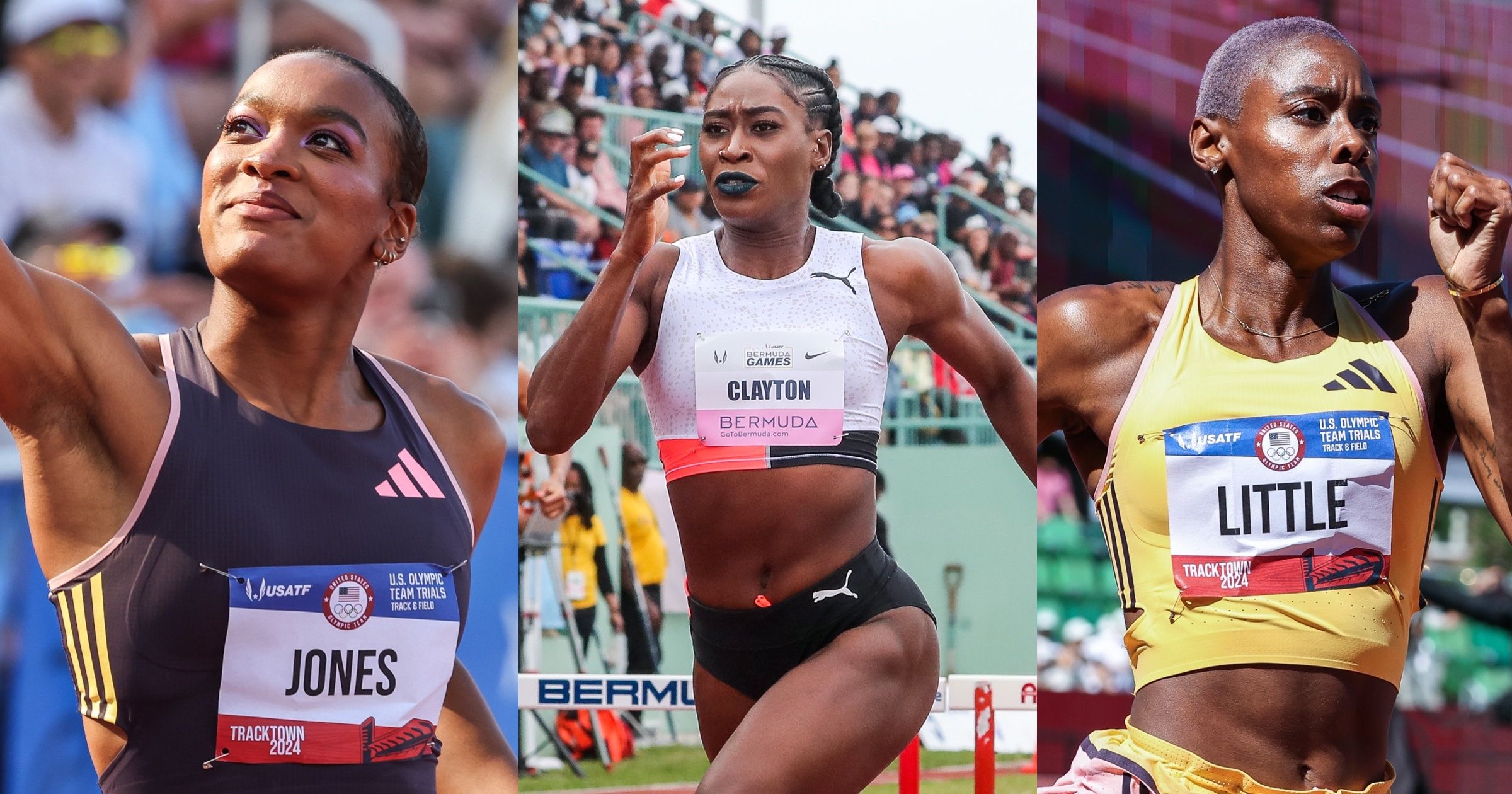 Grand Slam Track Signs Jasmine Jones, Rushell Clayton and Shamier Little - CITIUS Mag