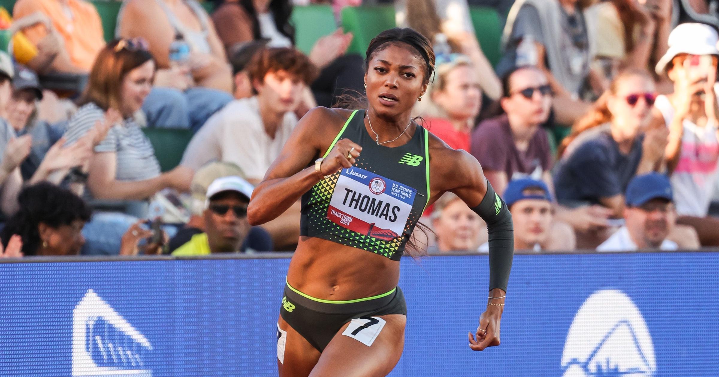 3x Olympic Gold Medalist Gabby Thomas Signs With Grand Slam Track Ahead ...