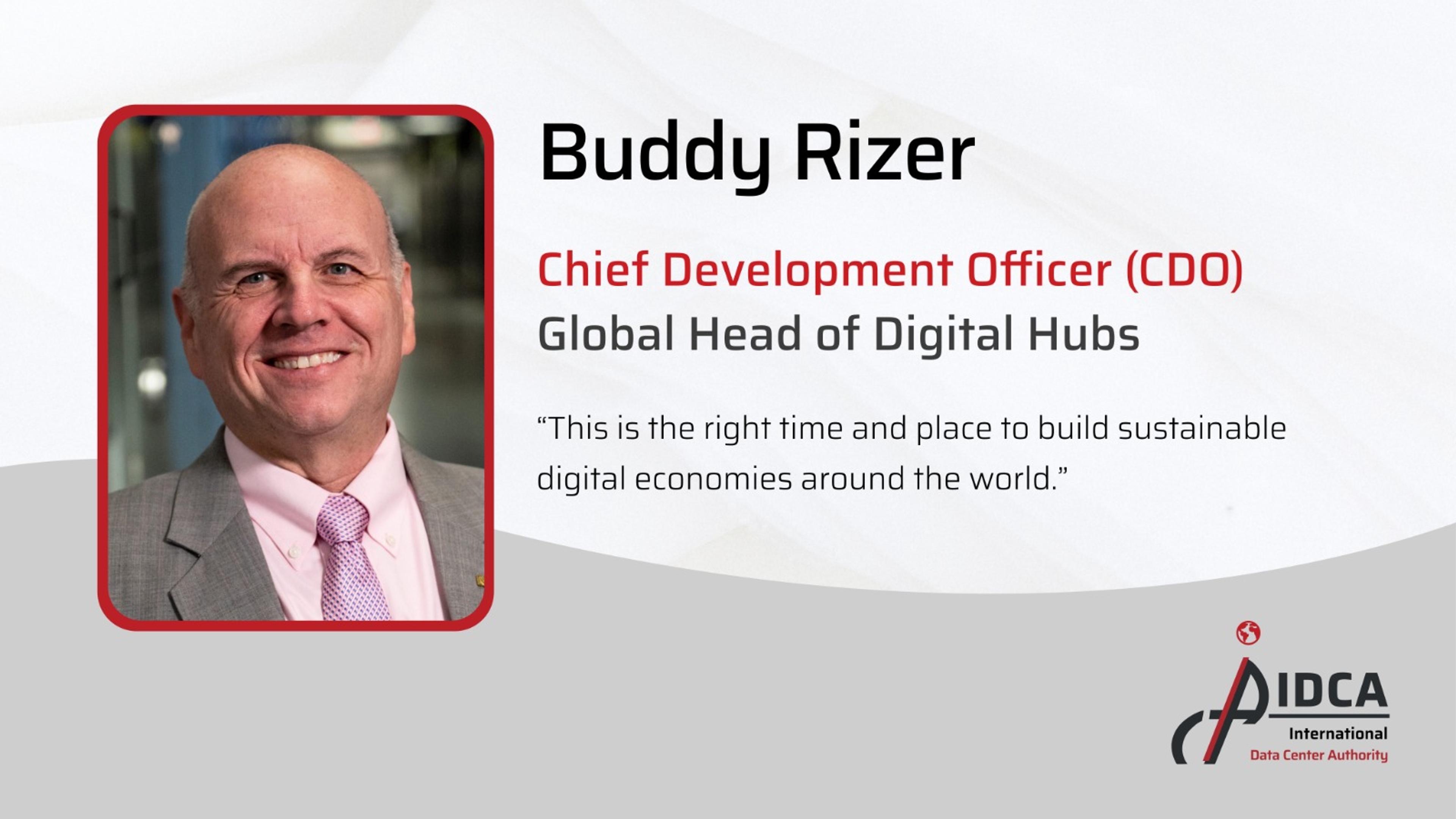 Economic and Digital Hub Developer Buddy Rizer Joins IDCA