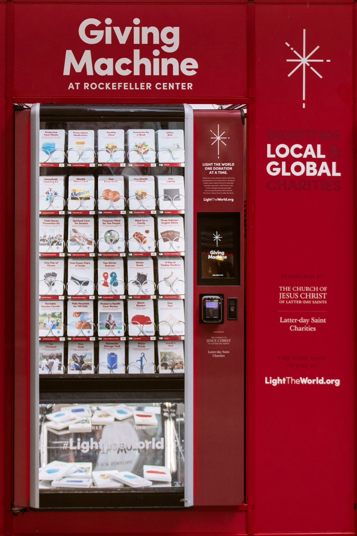 Giving Machine at Rockefeller Center