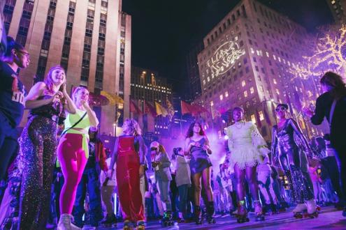 Flipper’s Roller Boogie Palace Comes to Rockefeller Center