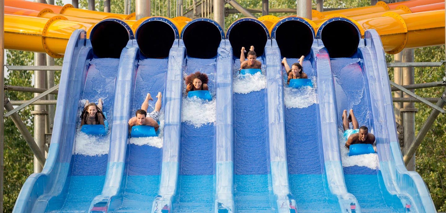 Riptide Raceway | Mat Water Slides | Cedar Point Shores | Ride | Cedar ...