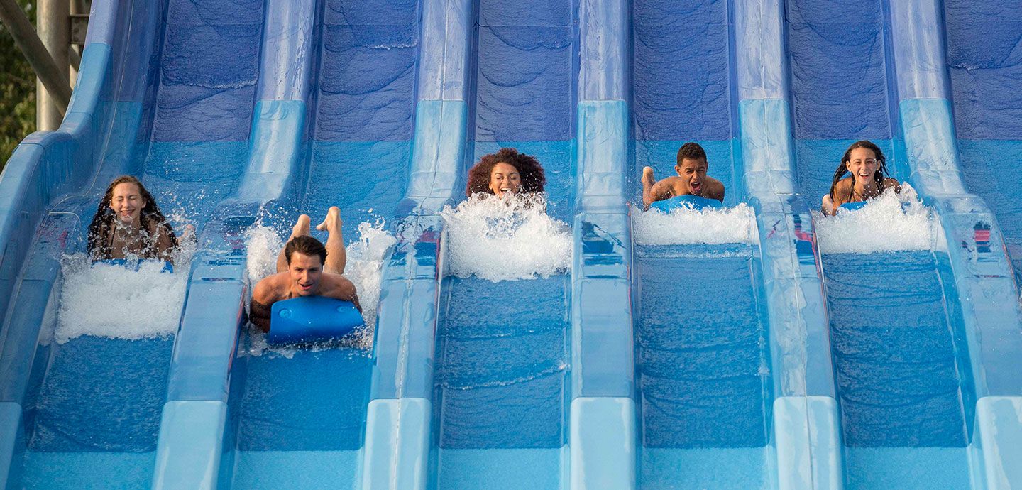 Racing Water Slide | Aqua Racer | Wildwater Kingdom | Ride | Dorney Park