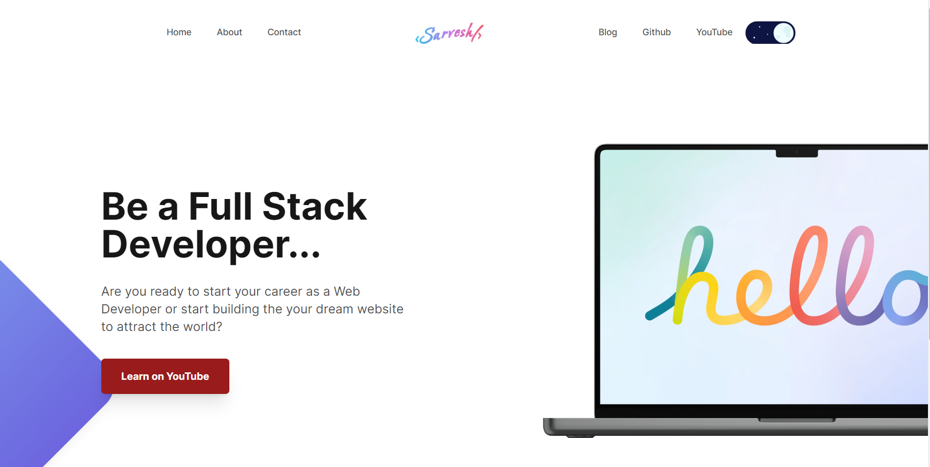 Sarvesh Mishra | Full Stack Web Developer