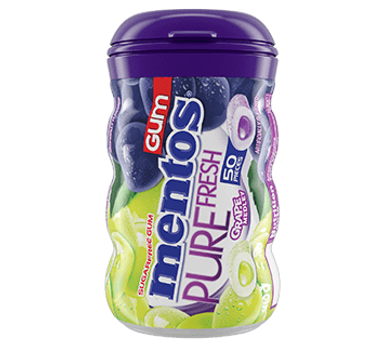 Mentos Pure Fresh Gum Spearmint - 120pc | Mentos US