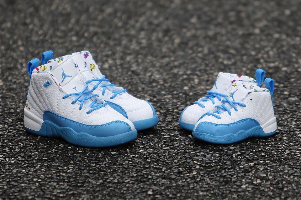 This Kids-Sized Air Jordan 12 Is Embellished with 8-Bit Icons - Sneaker ...