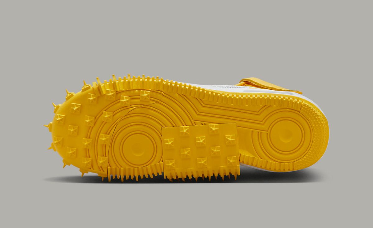 The Off-White x Nike Air Force 1 Mid 'Varsity Maize' Releases Soon ...