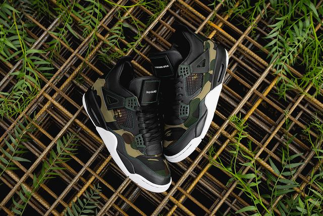 BespokeIND Drop Custom Gore-Tex BAPE x Air Jordan 4 - Sneaker Freaker
